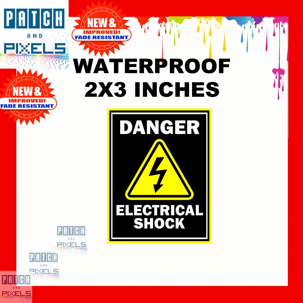 Warning Sticker Sign 2 x3 inches - Waterproof | Shopee Philippines