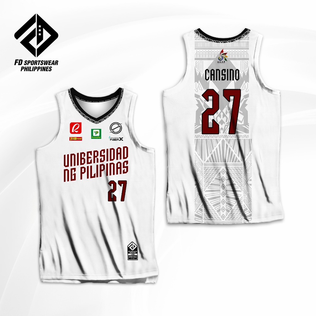 UP MAROONS 2024 UAAP WHITE FULL SUBLIMATED JERSEY | Shopee Philippines