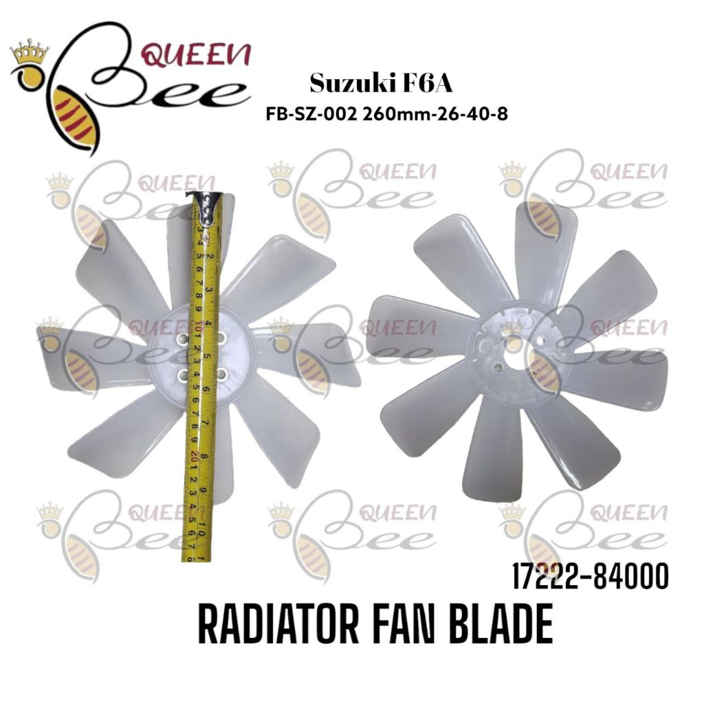 Suzuki F6A Radiator Fan Blade 260mm-26-40-8LEAVES 17222-84000 | Shopee ...