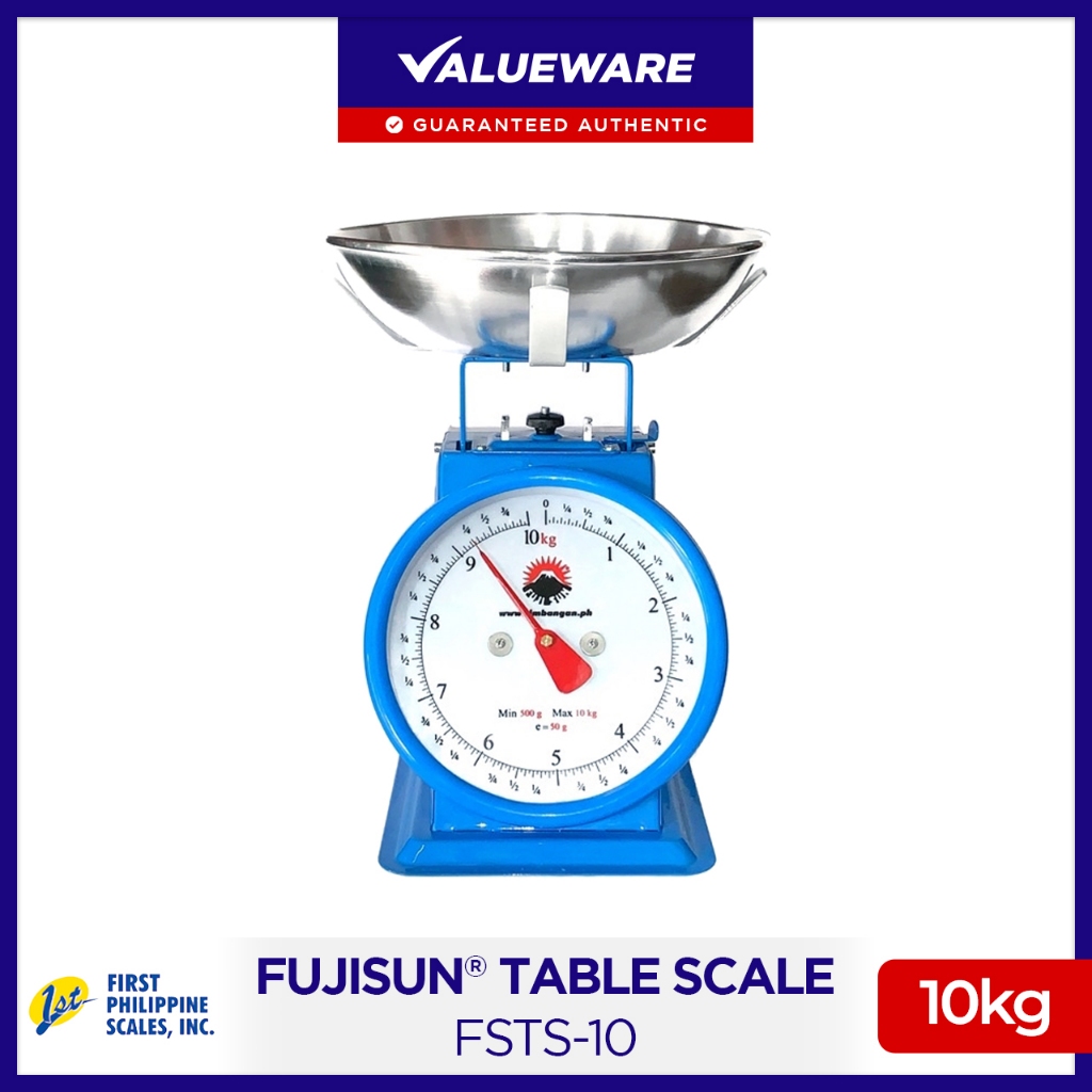 FUJISUN 10kg Table Scale FSTS-10 with Bowl Pan FUJI SUN Mechanical Dial Economy FT Series ...