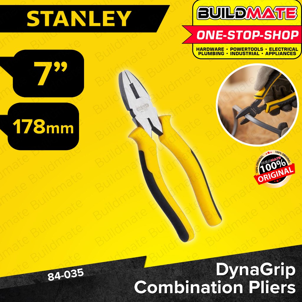 Stanley Dyna Grip Combination Pliers Plier 7"/8" SHT | Shopee Philippines
