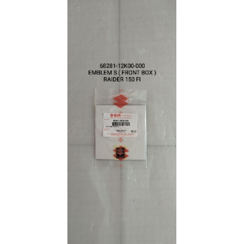 SGP EMBLEM S (FRONT BOX) FOR RAIDER 150 FI | Shopee Philippines