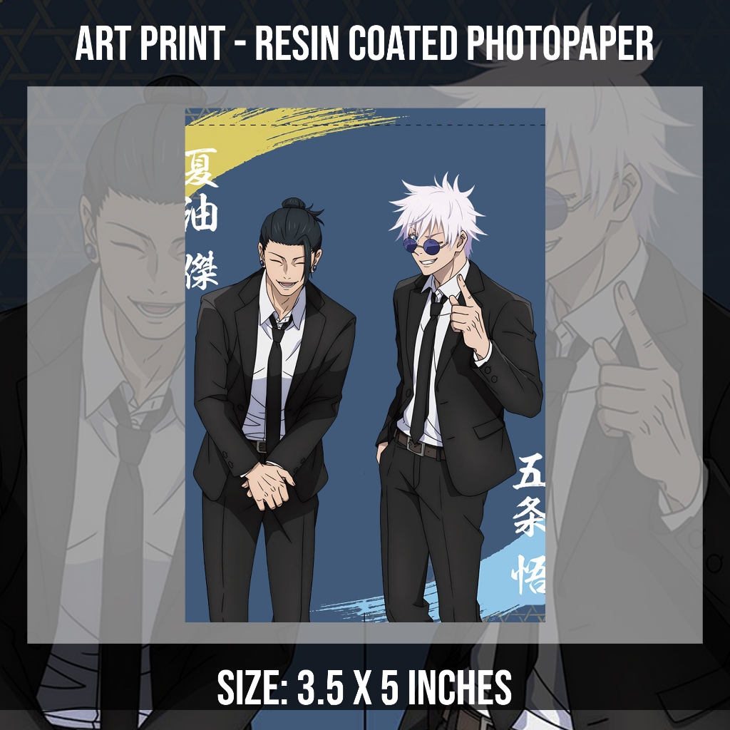 Jujutsu Kaisen Gojo Satoru & Suguru Geto Anime Themed Merch (Photocard ...