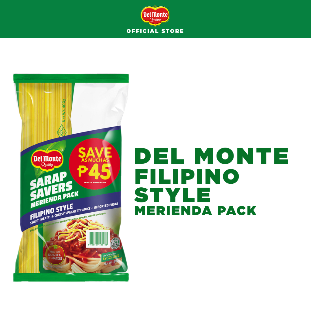 DEL MONTE Filipino Style Merienda Savers Pack 7servings (Spaghetti ...