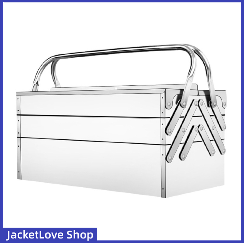 Stainless Steel Toolbox Storage Box Multi-layer Folding Box Car Storage ...