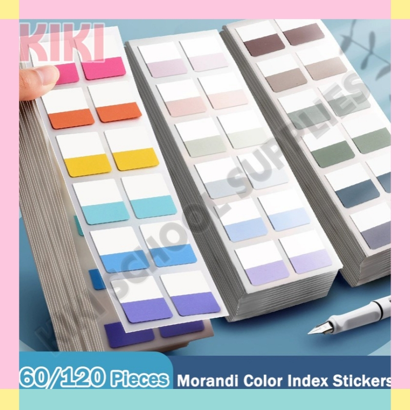 KK 60/120 Sheets Sticky Writable Removable Index Tabs Markers Bookmark ...