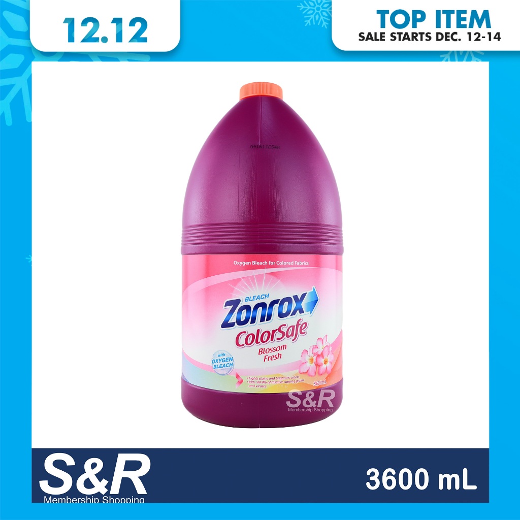 Zonrox Color Safe Blossom Fresh Bleach 3.6L | Shopee Philippines