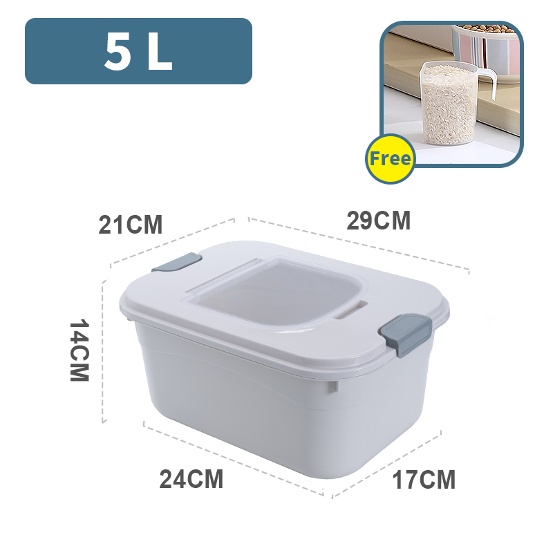 5-20kg Rice Storage Container Food Storage Containers with Lids ...