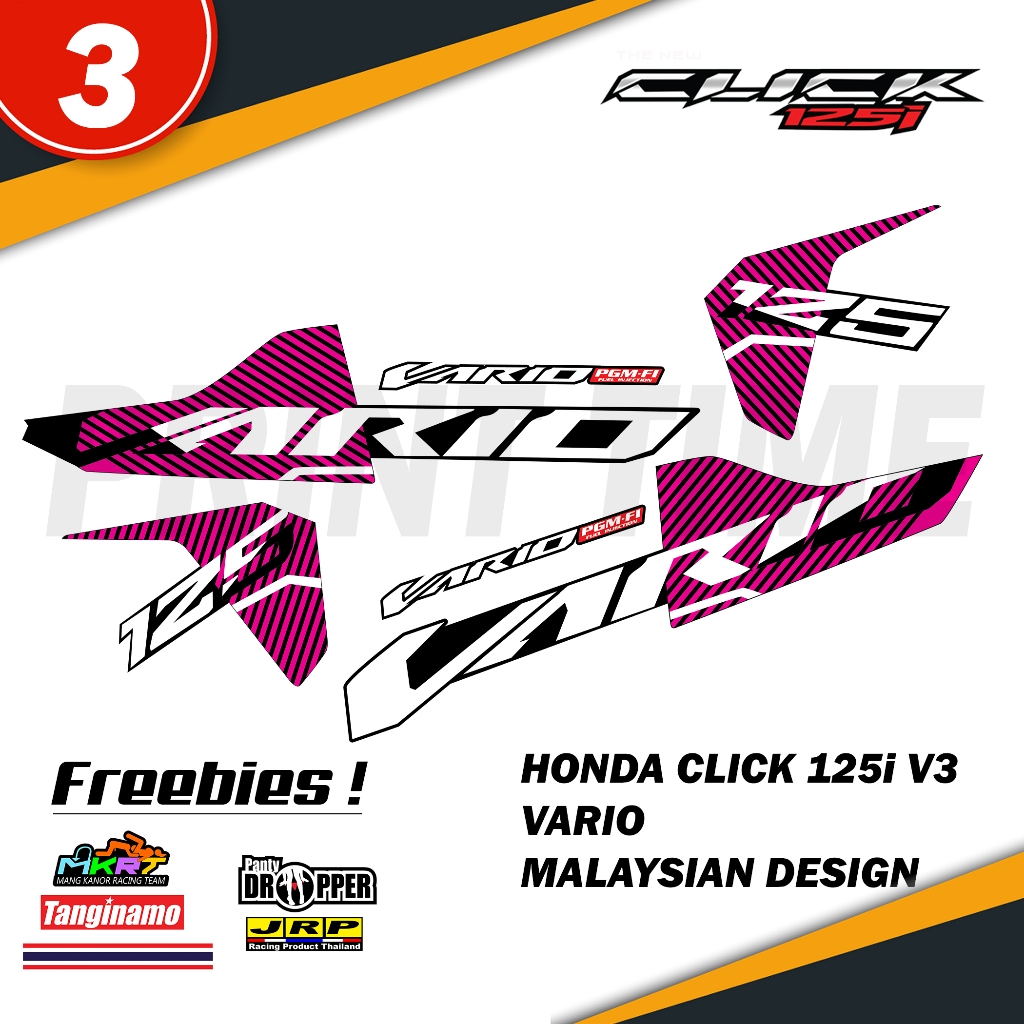 Honda Click 125i V3 Vario New Decals Sticker | Shopee Philippines