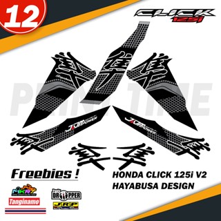 HONDA CLICK 125 V2 HAYABUSA DECALS | Shopee Philippines