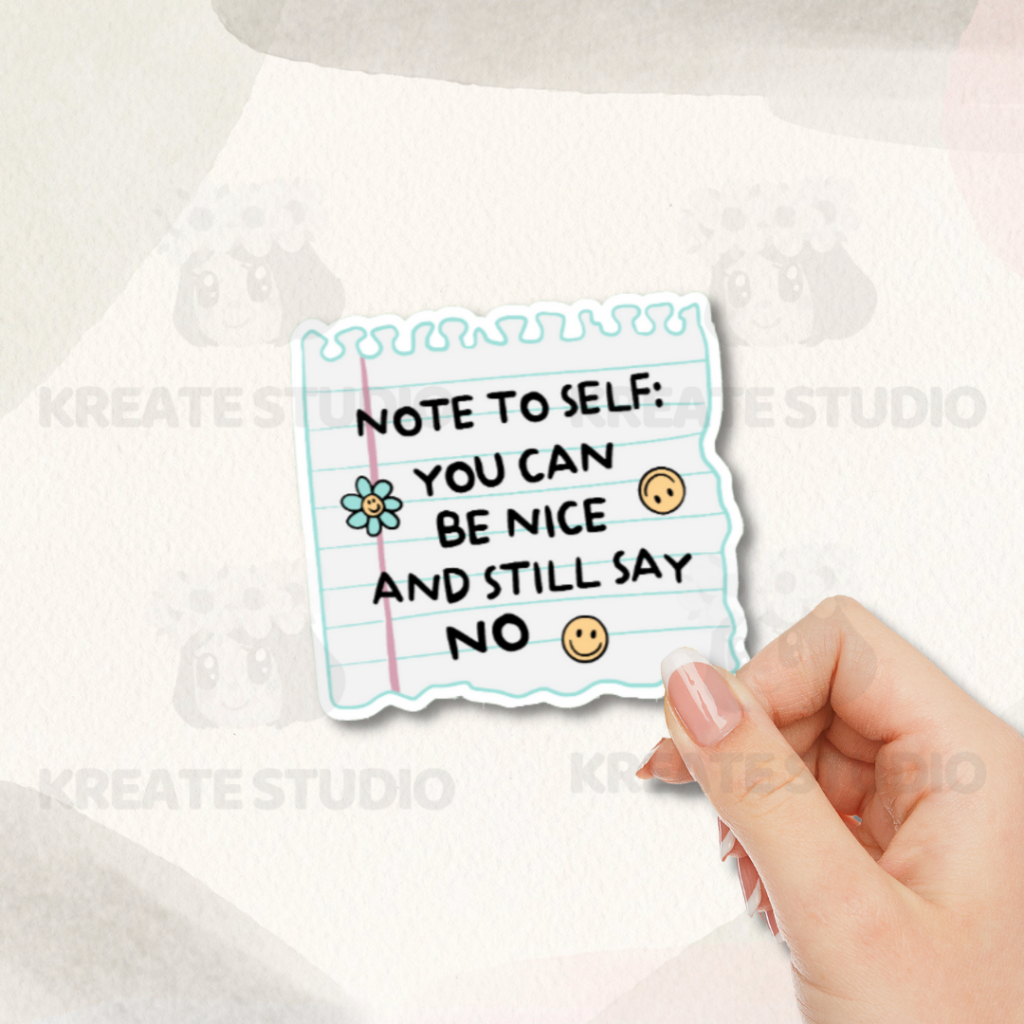 NOTE TO SELF | Laminated Waterproof Sticker for Tumblers and more ...