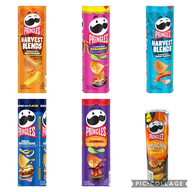 Pringles Assorted Flavors Potato Chips | Adobada | Cheesesteak ...