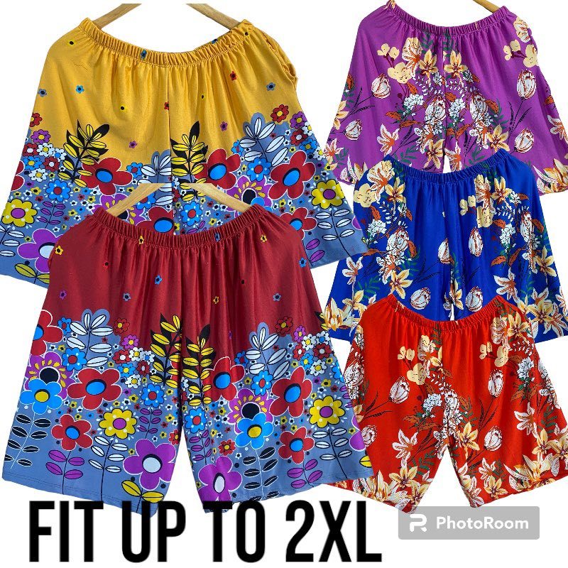 PLUS SIZE BOHO SHORT Pambahay W/Pocket FIT UP TO 2XL | Shopee Philippines