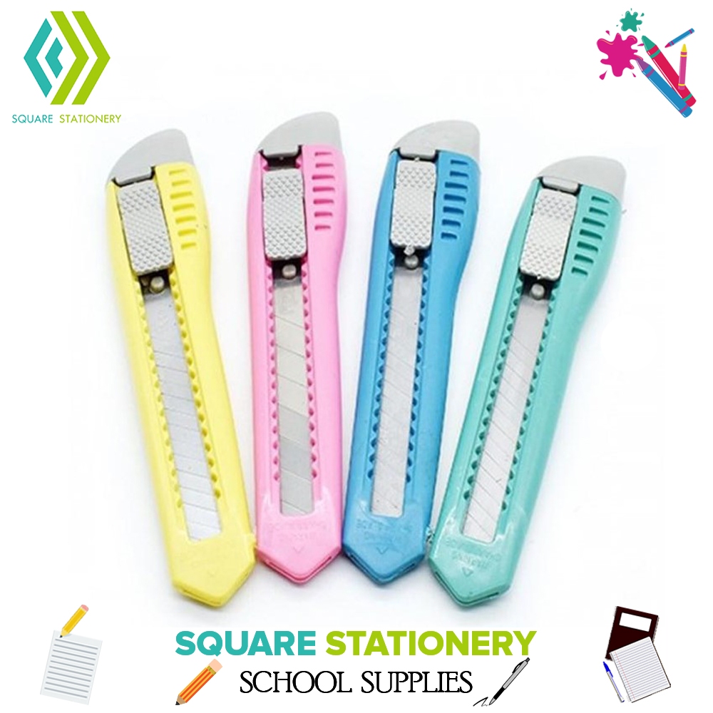 Square Stationery Big Cutter Knife TZ802 1pc (Random Color) | Shopee ...