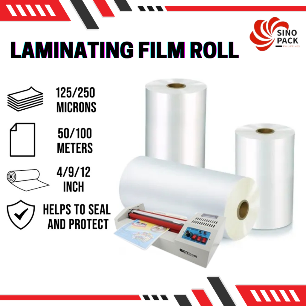 Laminating Film Roll 9 inches | 12 inches | 4 inches (125 | 250 microns ...