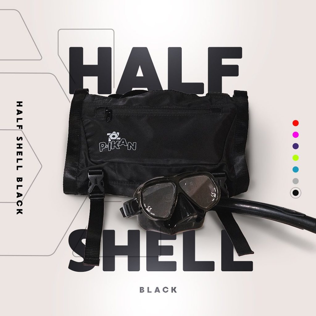 Pikan Half Shell Fin Carrier Fin Bag Freediving Bag Black | Shopee ...