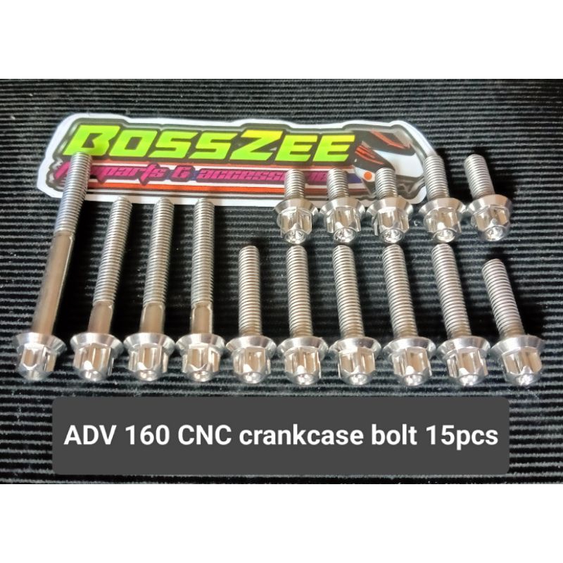CNC crankcase bolt ADV 160 (sold as set) | Shopee Philippines