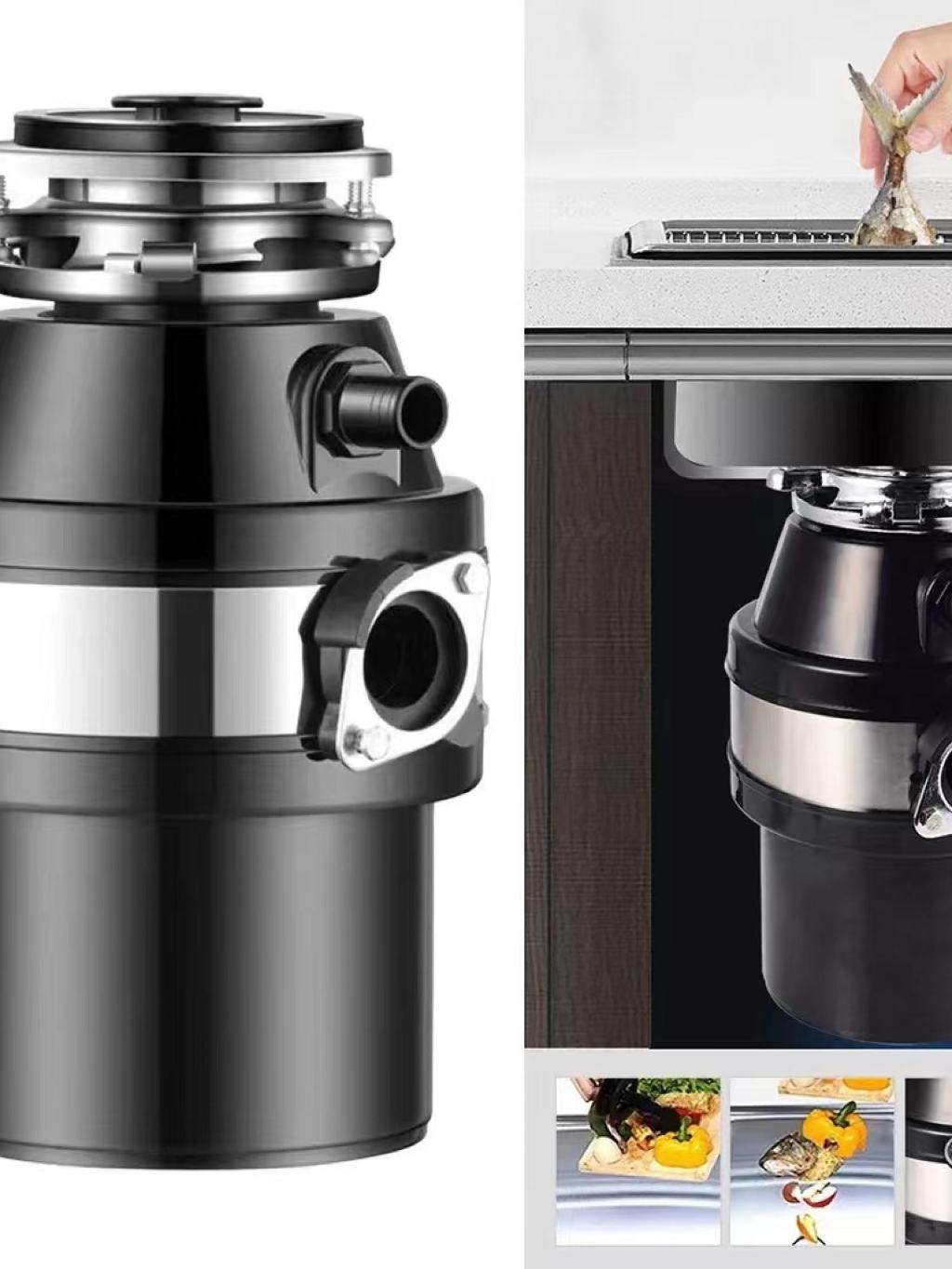 560W Food Waste Disposer Food Residue Garbage Processor | Shopee ...