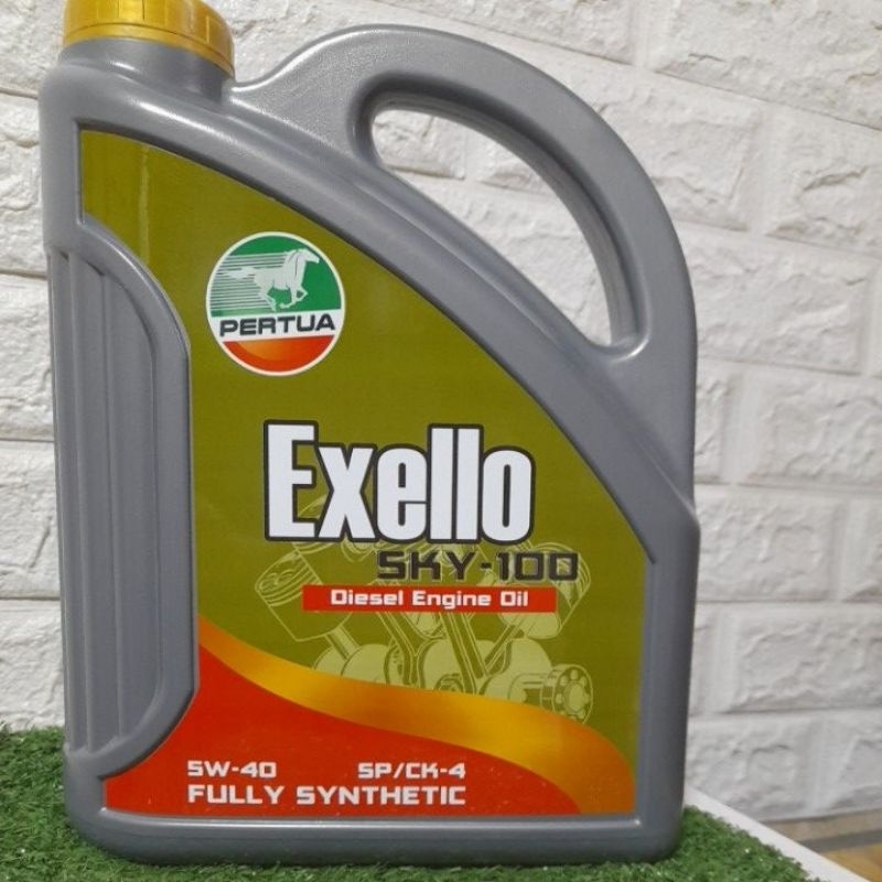 Pertua Exello SKY-100 FULLY SYNTHETIC DIESEL ENGINE OIL 1Gallon ...