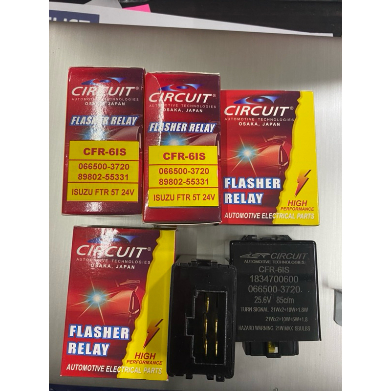 FLASHER RELAY CIRCUIT CFR-6IS ISUZU FTR 5T 24V 066500-3720 | Shopee ...