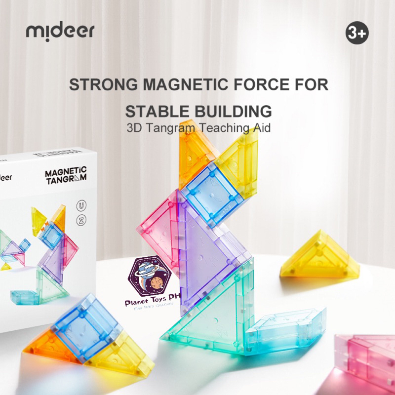 Mideer NEW Magnetic 3D Colorful Tangram with Hourglass | Shopee Philippines