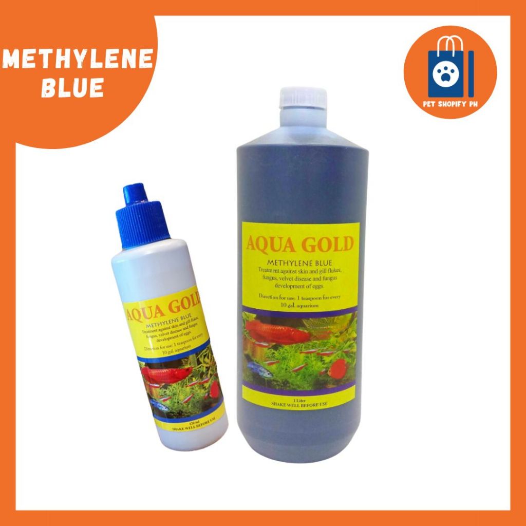 Aqua Gold Methylene Blue Meth Blue Aquarium Tank Fish Medicine Gill Fluke Velvet Fungus Blue ...