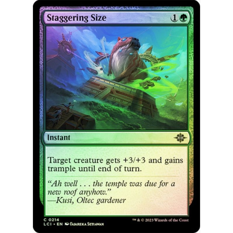 Staggering Size - LCI - Common - MTG Cards (WotC) | Shopee Philippines