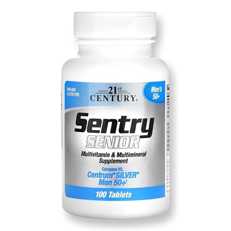 Sentry Senior, Multivitamin & Multimineral Supplement, Men's 50+, 100 ...
