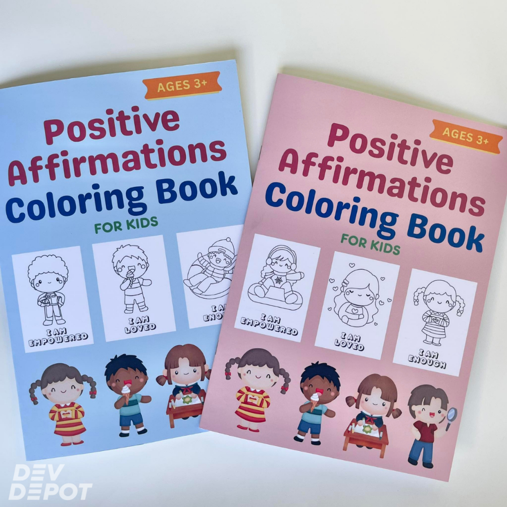 Positive Affirmations Coloring Book for Kids | Shopee Philippines