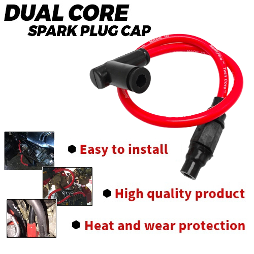 rusi korak Motorcycle cap Split Fire Twin Core Silicone cover Cord with ...
