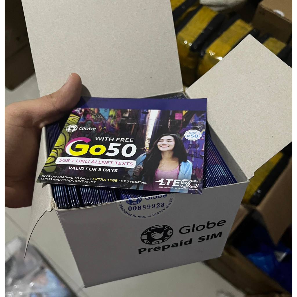 Globe Sim cards 100 pieces | Shopee Philippines