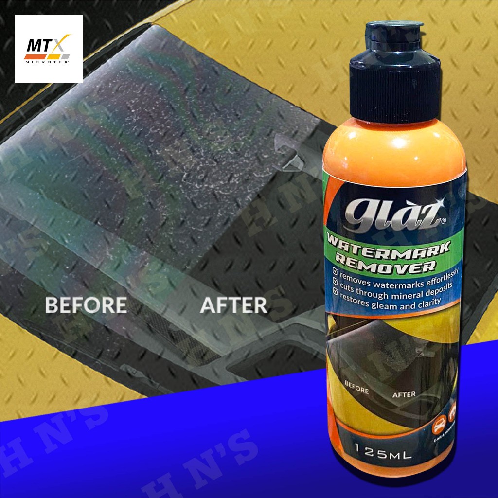 Microtex MTX Glaz Watermark Remover Car Care 125ml ( Acid Rain Remover ...