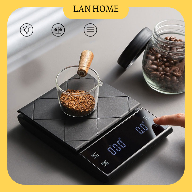 Digital Scale Electric Kitchen Scale Rechageable RCoffee Scale LED ...