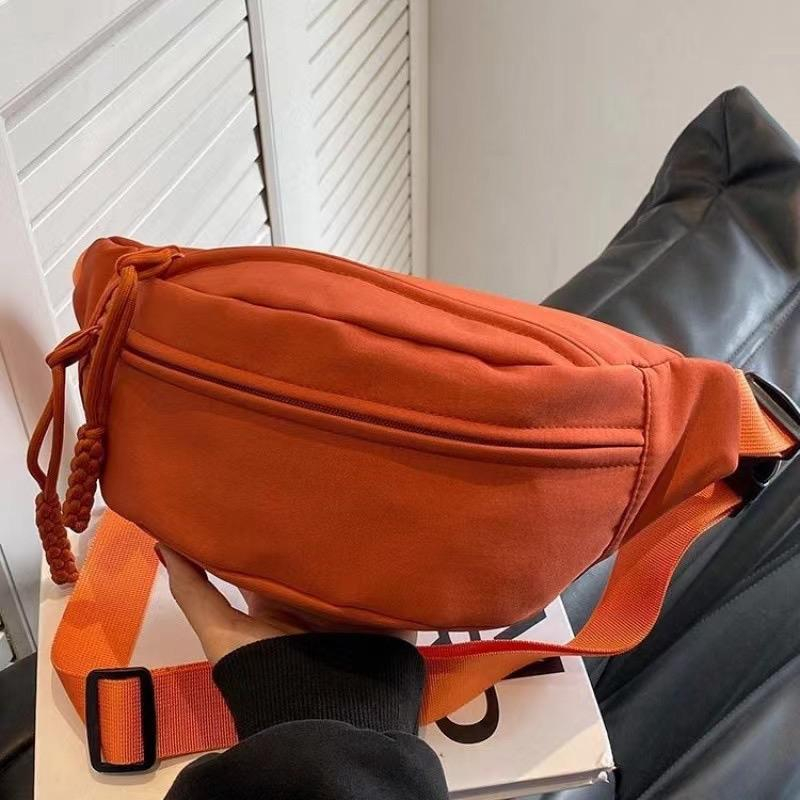 Korean Fashion Cotton-Padded Unisex Cross Body Bag Chest Bag Light ...