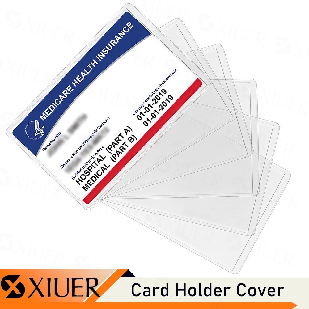 10Pc Card Holder Double Side Frosted Clear Waterproof Anti-Magnetic ...