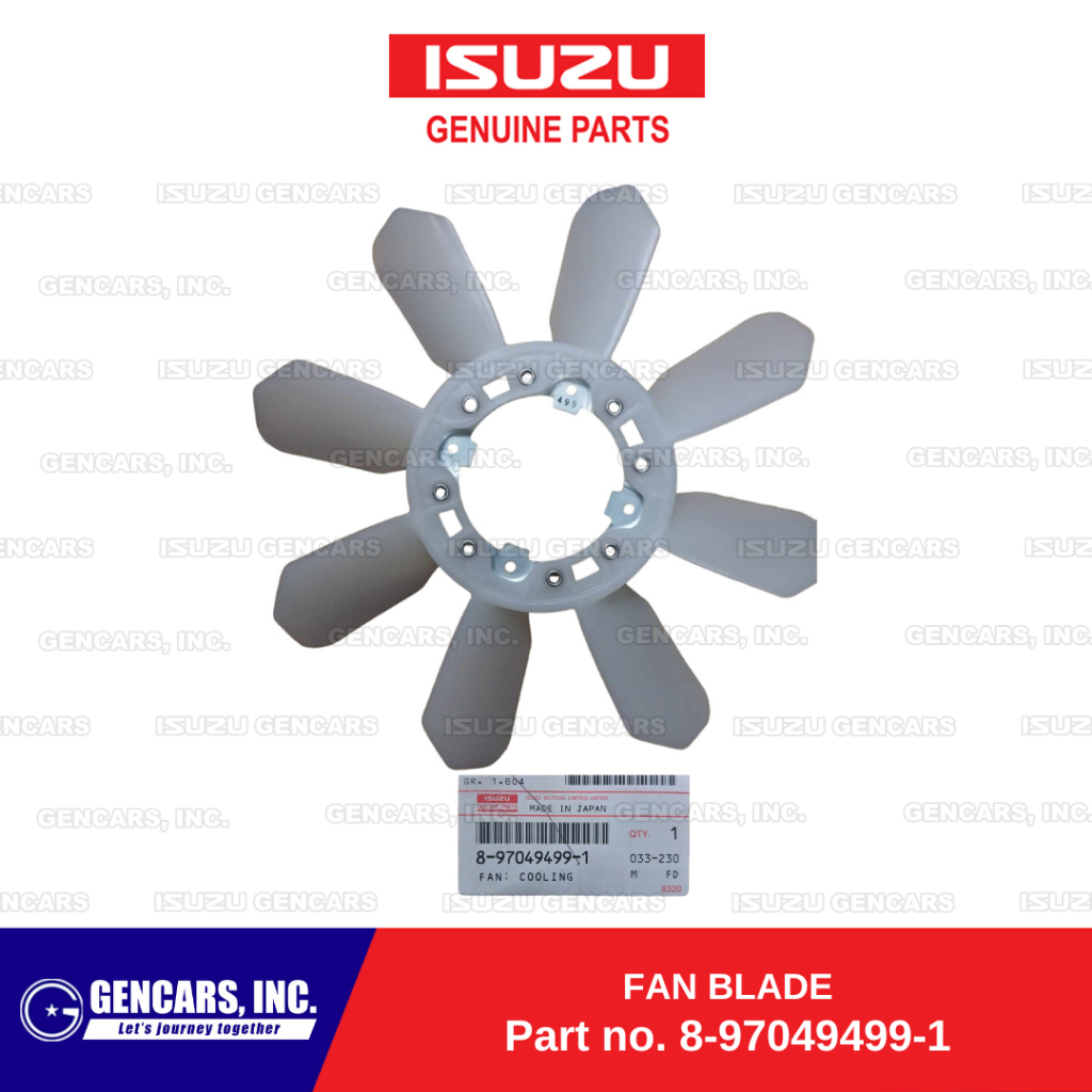 Isuzu Fan Blade for Trooper 4JG2 1997-1998/ Crosswind AT (8970494991 ...