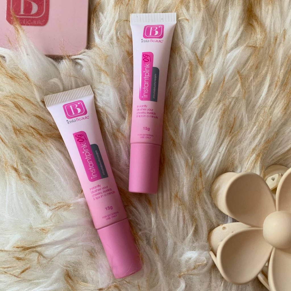Insta Beaute Insta Pink Blush Cream 15g Instapink Eyelid, Cheek, Lip ...
