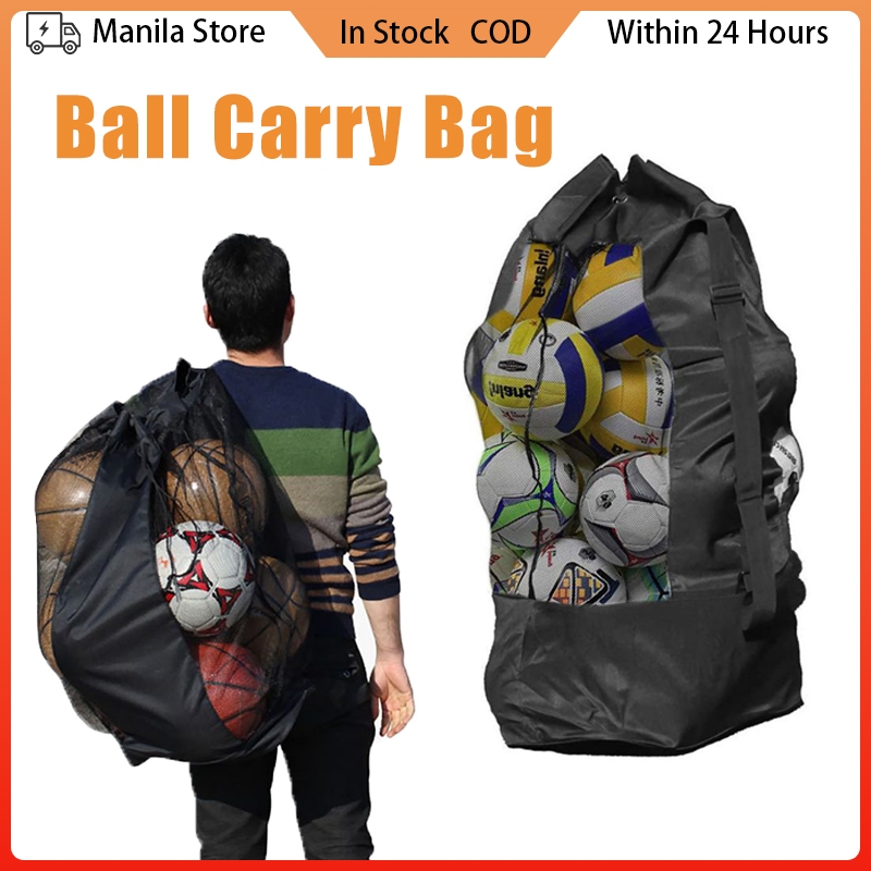 Extra Large Ball Shoulder Bag Soccer Football Carrying Sack Oxford ...