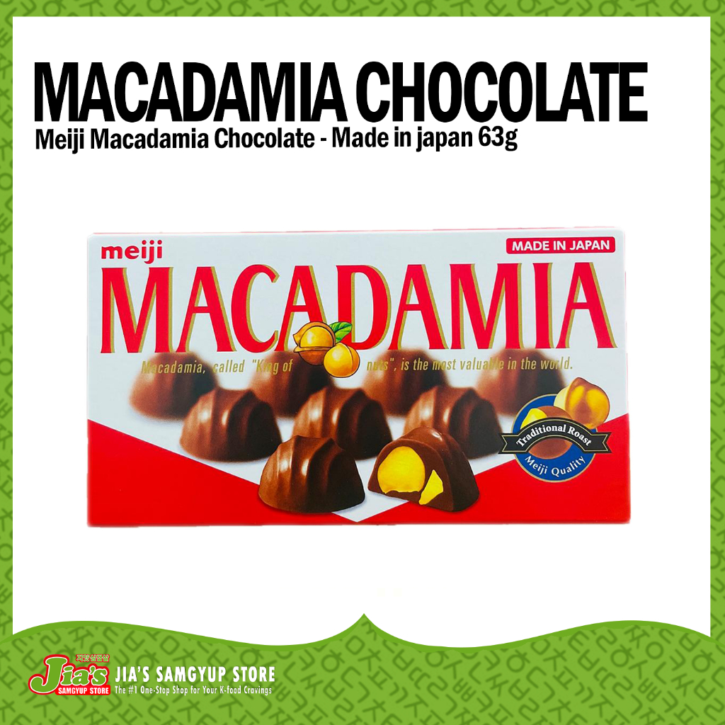 Meiji Macadamia Chocolate - Made in japan 63g | Shopee Philippines