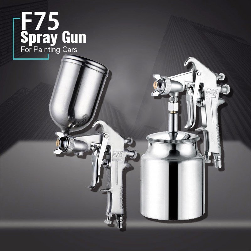 Spray Gun Air F75 400ML Spray Paint Gun Car Painting Gun Sprayer 1.5mm ...