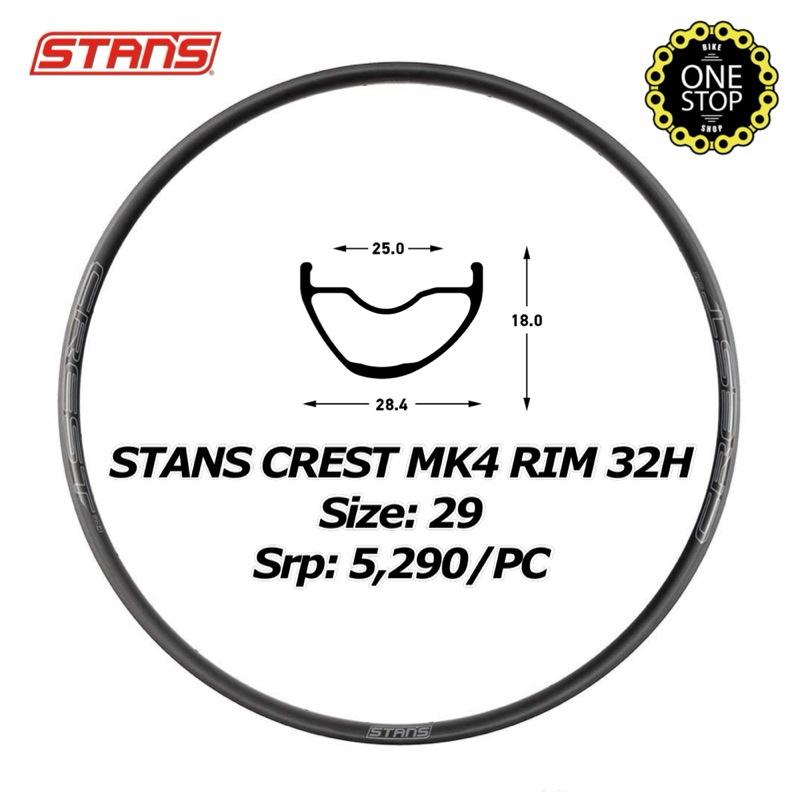 STANS CREST / ARCH MK4 RIM 29er 32H (SOLD PER PIECE) | Shopee Philippines