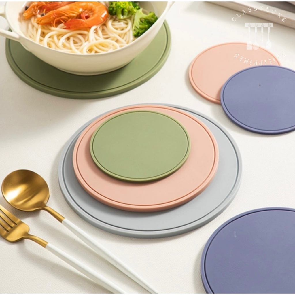Classy Luxe Silicone Insulation Mat Placemat Anti-scalding Pot Mat Bowl ...