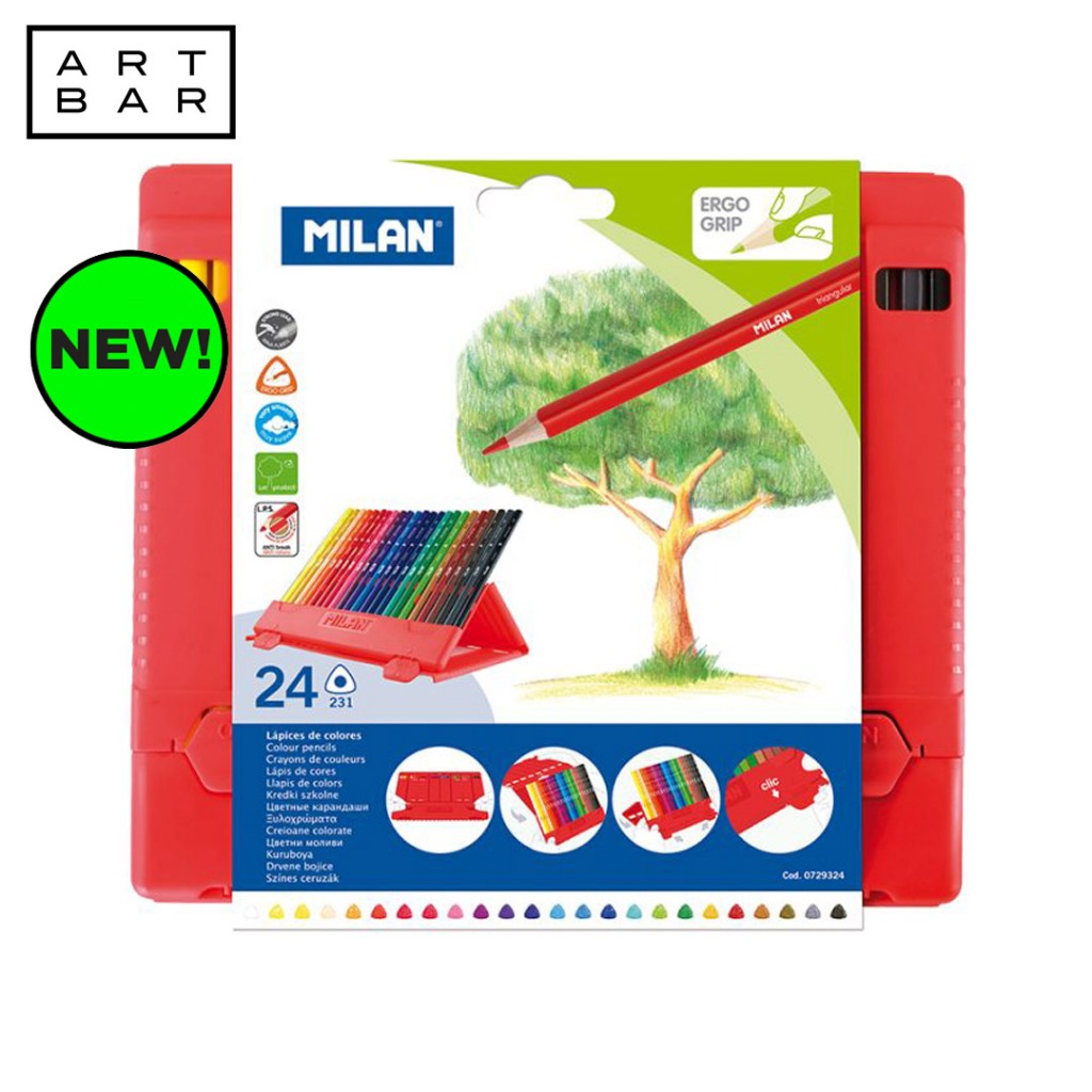 Milan Colored Pencil Flexibox 24 Colors - Art Bar | Shopee Philippines
