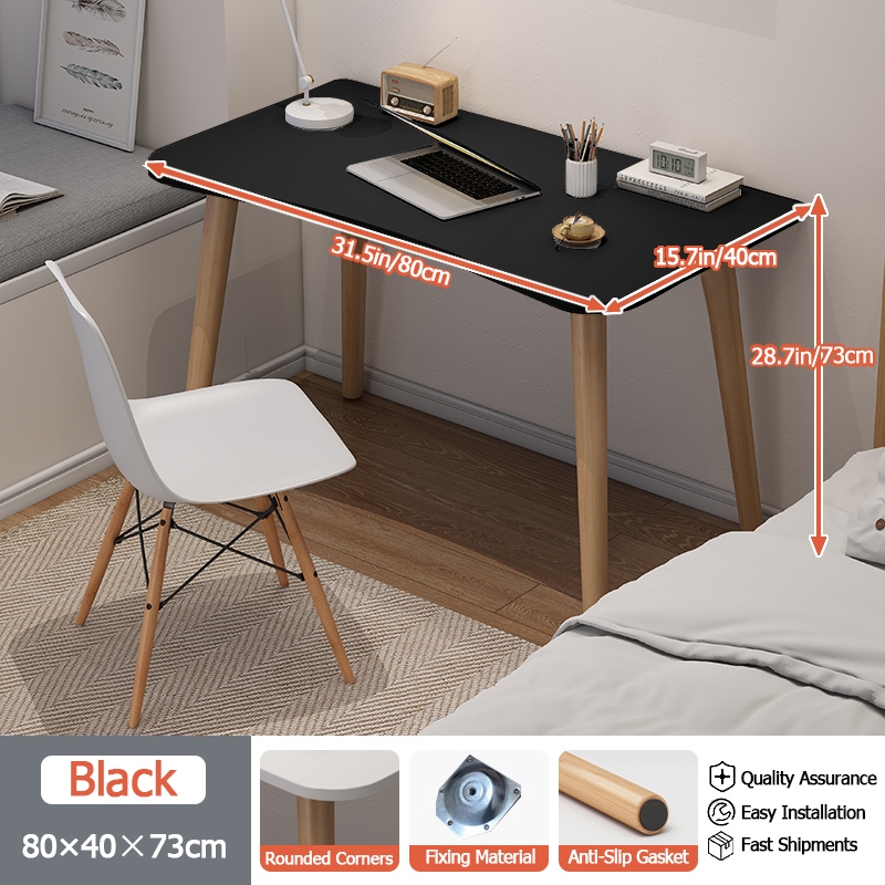 Study Desk Home Bedroom Office Table 80CM Simple Writing Desktop Laptop ...