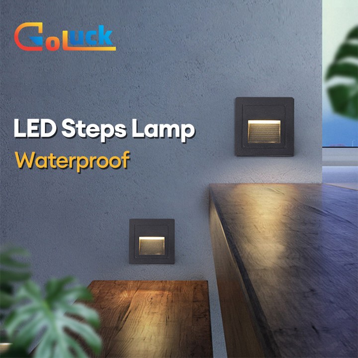 LED Step Lamp Recessed Wall Lamp Stair Light 3W IP43 Waterproof ...