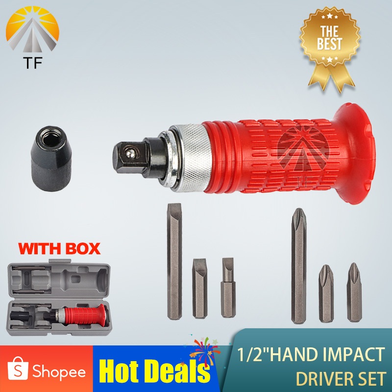 Impact Drive 1/2 drive with 6 bits and case cod Impact Screwdriver Set ...