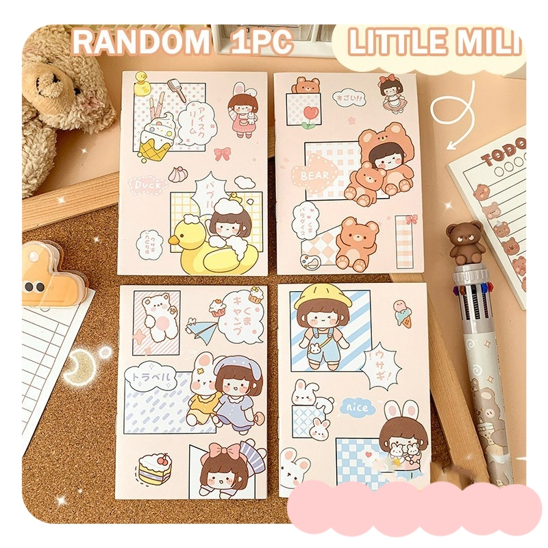 KK Cartoon A6 Mini Notebook Cute Small Notepad Children Student Gifts ...
