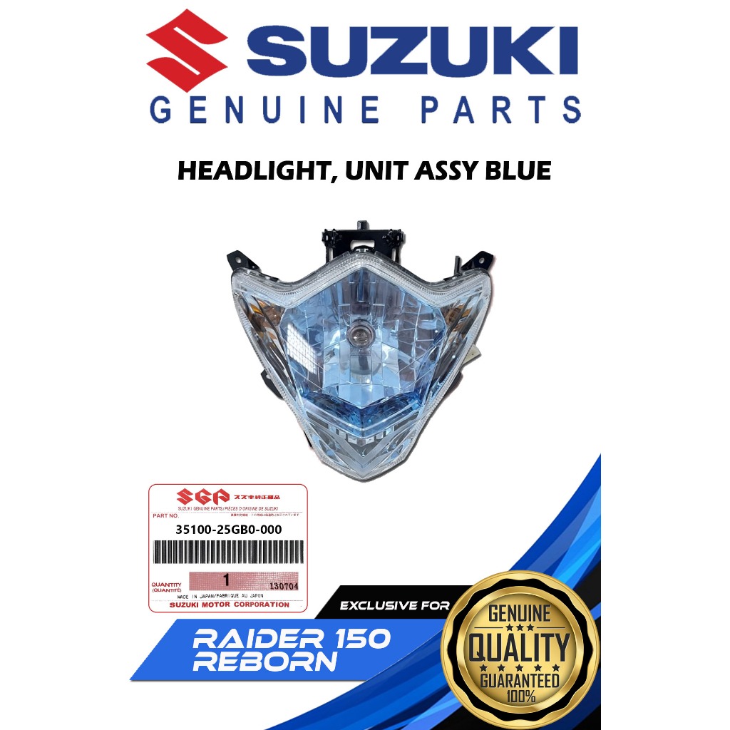 SUZUKI GENUINE HEADLIGHT ASSY FOR RAIDER 150 REBORN ( 35100-25GB0-000 ...