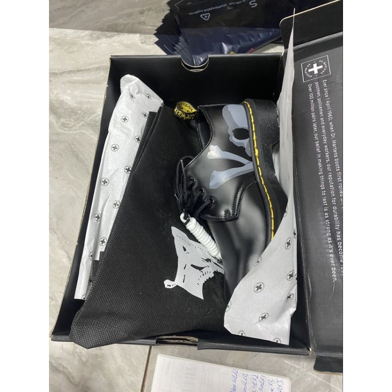 Graffiti fashion bape x mmj joint low-cut three-eye Dr martens ...