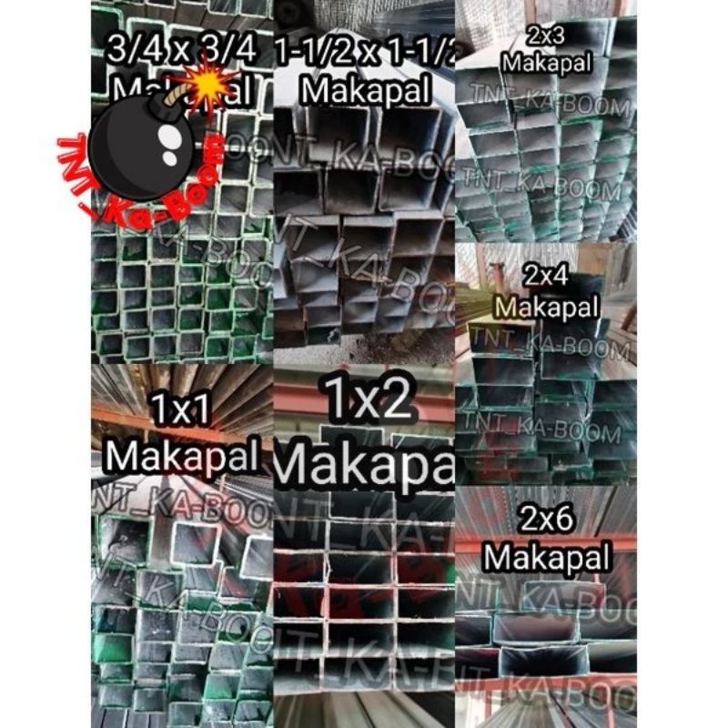 Square Tube | Tubular | 2x6 | 1.5mm | Sold per 50cm, 100cm | Makapal ...